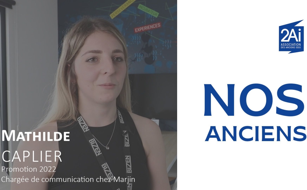 Le portrait du jour : Mathilde CAPLIER, chargée de communication chez ...